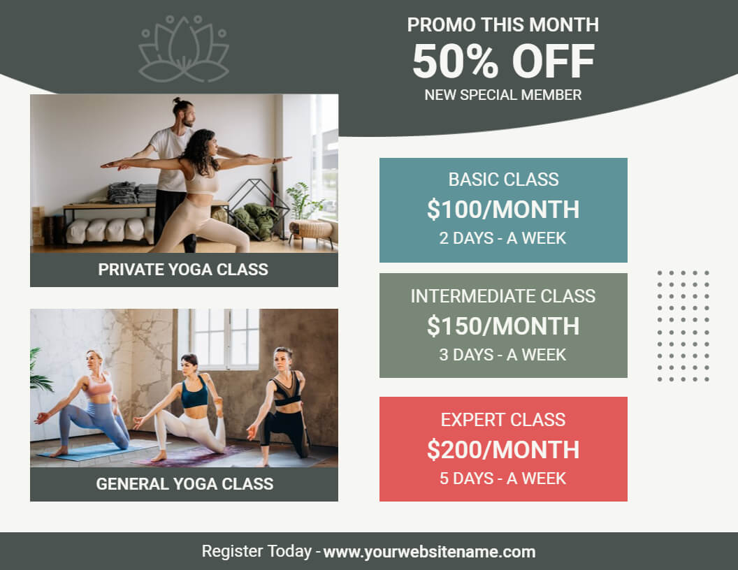 Yoga Brochure Templates