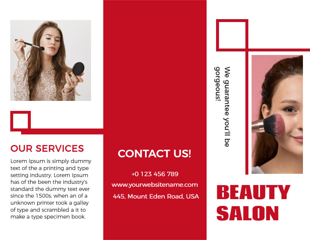 Beauty Salon Brochure Templates