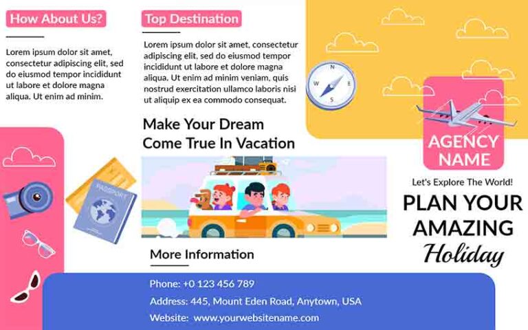 Holiday Brochure Templates - Free | Editable | Downloadable