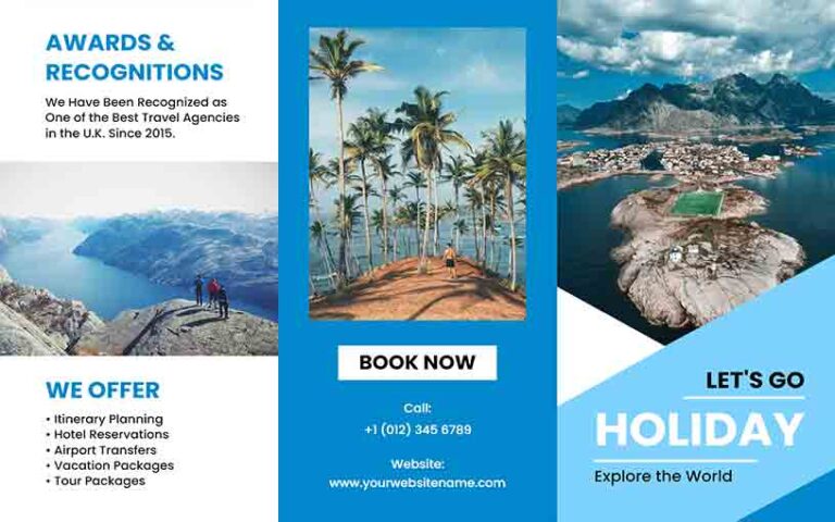 Holiday Brochure Templates - Free | Editable | Downloadable