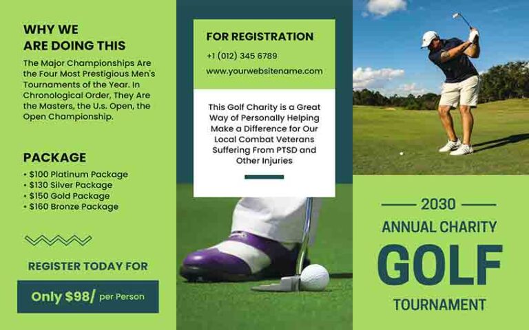 Golf Brochure Templates - Free | Customize | Download