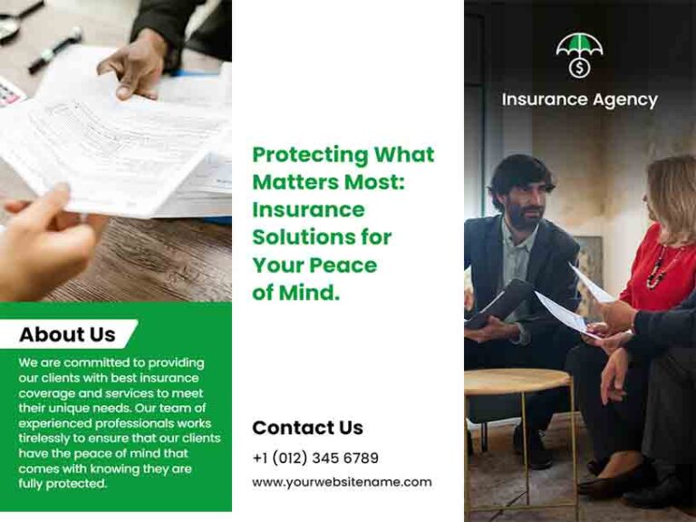 Insurance Brochure Templates - Free | Customize | Download