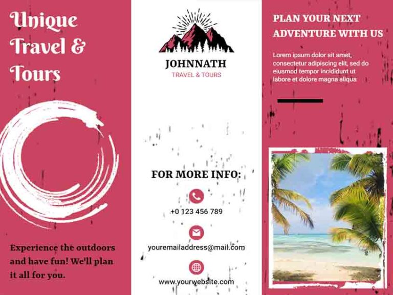 Holiday Brochure Templates - Free | Editable | Downloadable