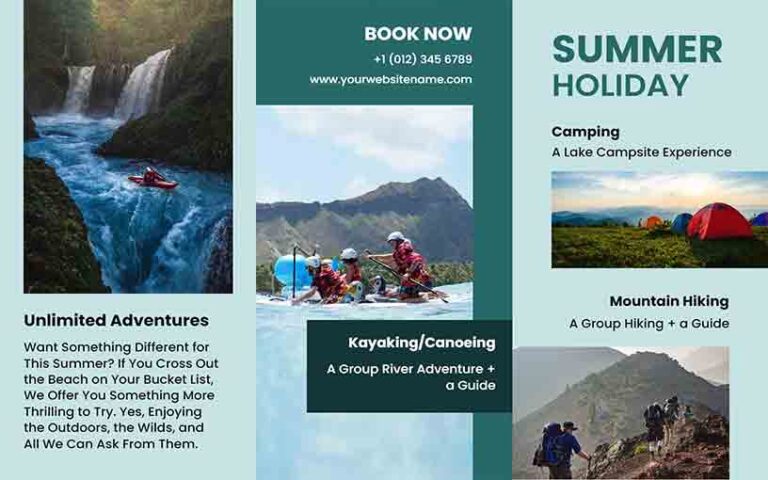 Holiday Brochure Templates - Free | Editable | Downloadable