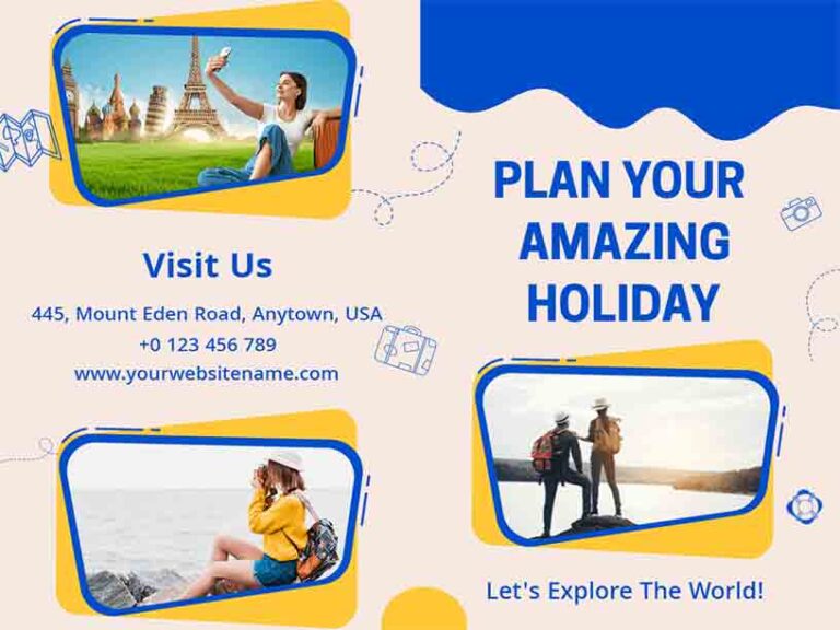 Holiday Brochure Templates - Free | Editable | Downloadable