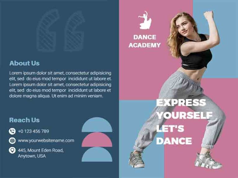 Dance Brochure Templates - Free | Customize | Download