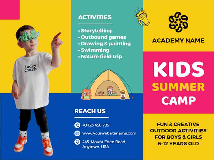 Summer Camp Brochure Templates - Free | Edit | Download