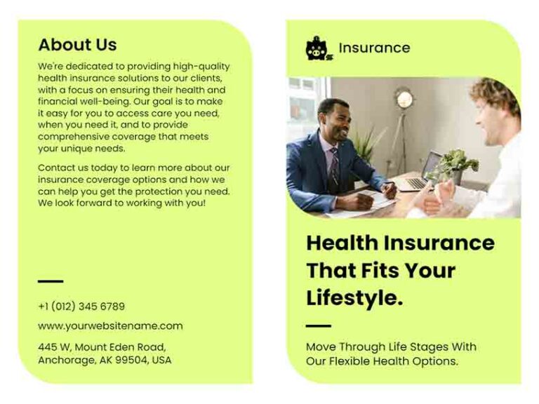Insurance Brochure Templates - Free | Customize | Download