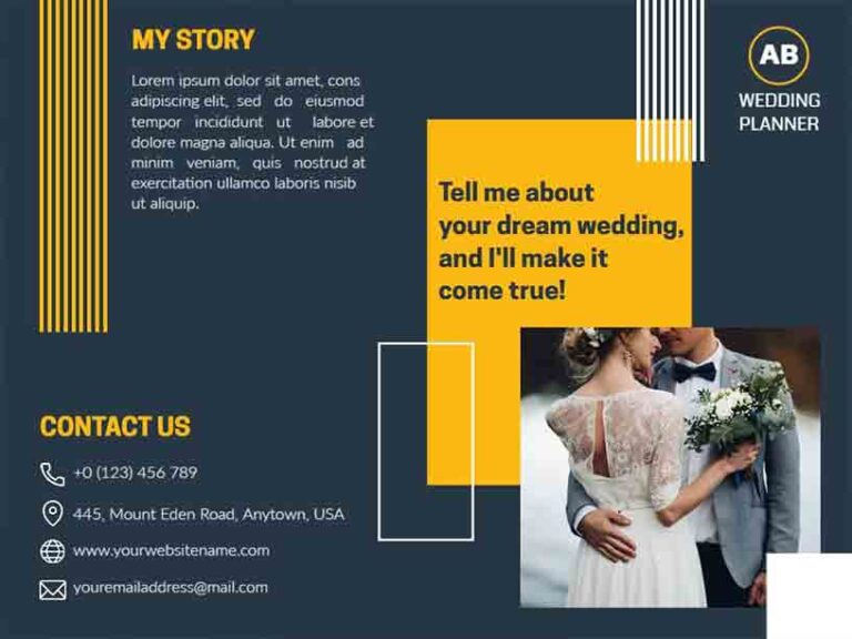 Wedding Brochure Templates - Free | Customize | Download