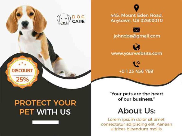 Pet Brochure Templates - Free | Customize | Download