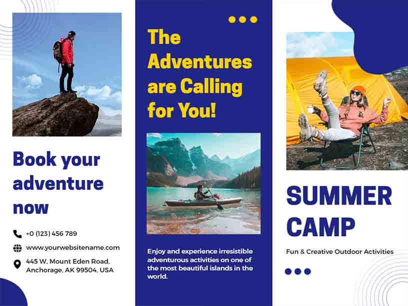 Summer Camp Brochure Templates - Free | Edit | Download