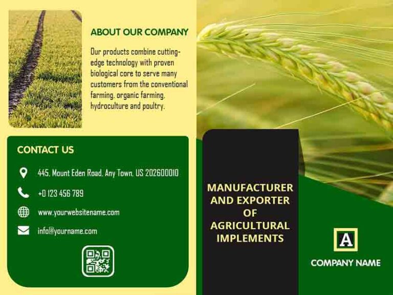 Agriculture Brochure Templates - Free | Customize | Download