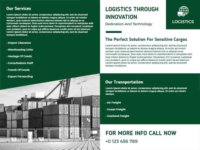 Transportation Brochure Templates - Free | Edit | Download