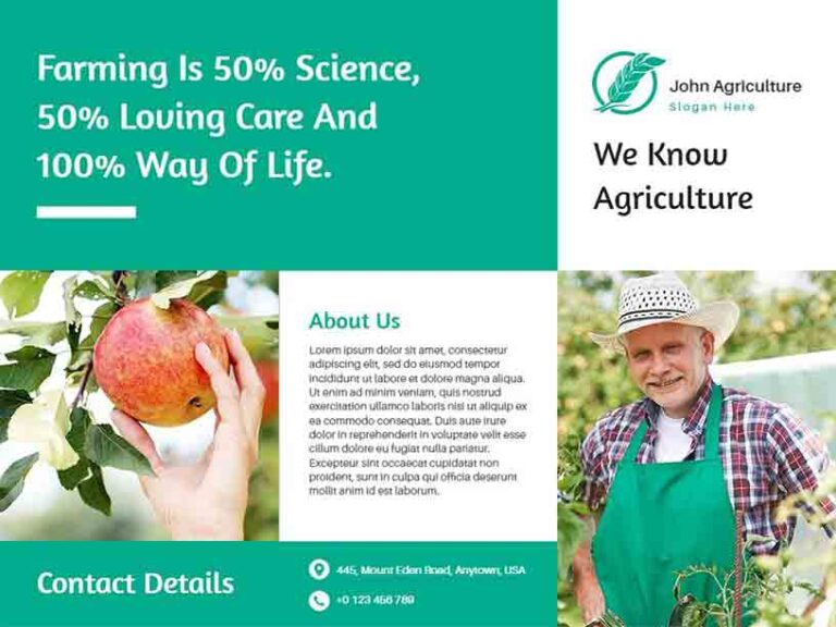 Agriculture Brochure Templates - Free | Customize | Download