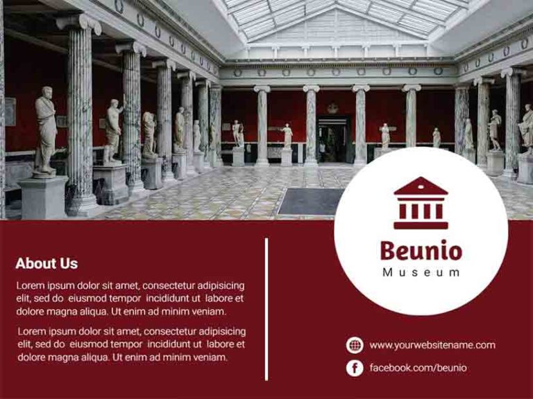 Museum Brochure Templates - Free | Customize | Download