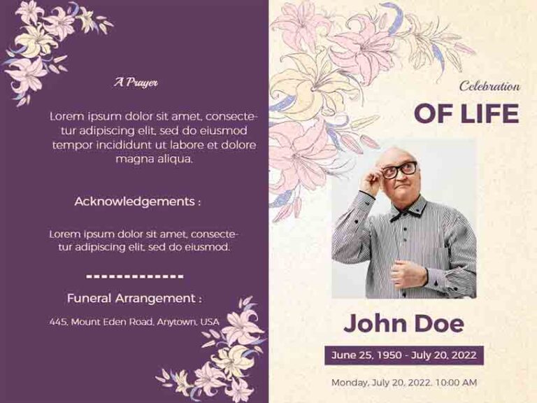 Funeral Brochure Templates - Free | Customize | Download
