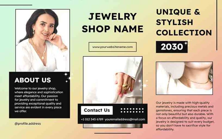 Jewelry Brochure Templates - Free | Customize | Download