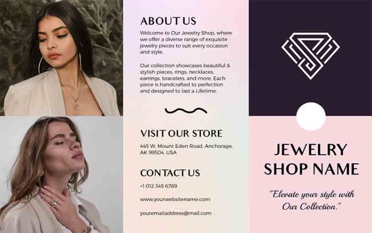 Jewelry Brochure Templates - Free | Customize | Download