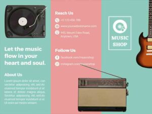 Music Brochure Templates- Free | Customizable | Download