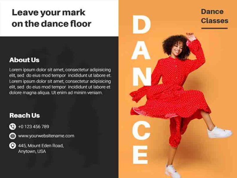 Dance Brochure Templates - Free | Customize | Download