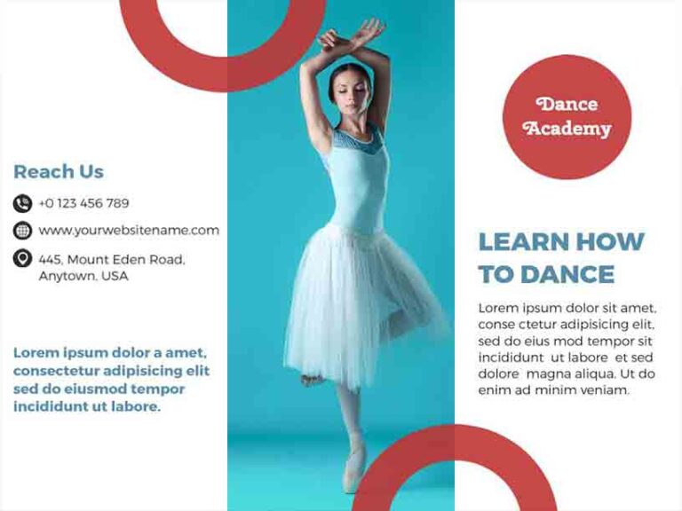 Dance Brochure Templates - Free | Customize | Download