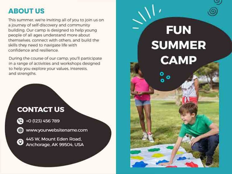 Summer Camp Brochure Templates - Free | Edit | Download